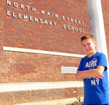 The boy behind the poem