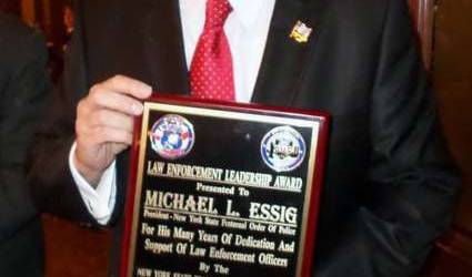 Michael Essig earns Law Enforcement Leadership Award