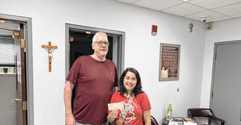 Ancient Order of Hibernians donates to Our Father’s Pantry