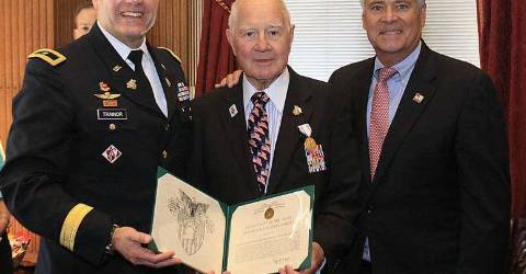 William J. Larkin Jr. honored for his service to veterans