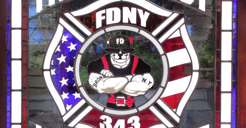Sugar Loaf studio creates stained-glass tribute to FDNY firefighters