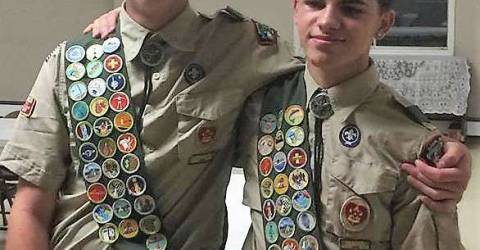 Three Woodbury Troop 4 Boy Scouts earn the rank of Eagle Scout