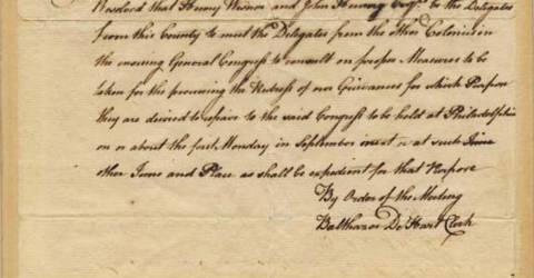 An election to remember... in 1774