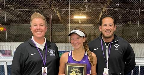 Central Valley. Maeve Cassidy caps off tennis season at state tournament