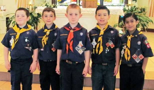 Cub Scout Pack 488 boys earn Light of Christ emblem