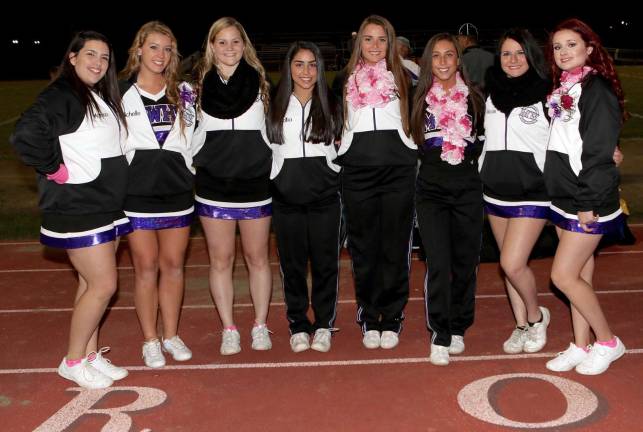 M-W's senior cheerleaders honored during half-time ceremony