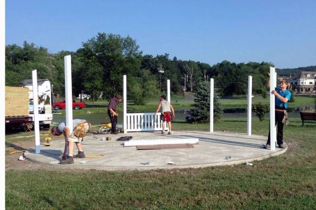 New gazebo, rest area for millpond visitors