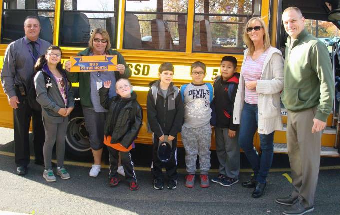 Monroe-Woodbury School District names its buses of the month for December